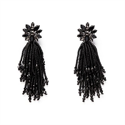 Black Instinct Drop Earrings - Earrings | Mimco