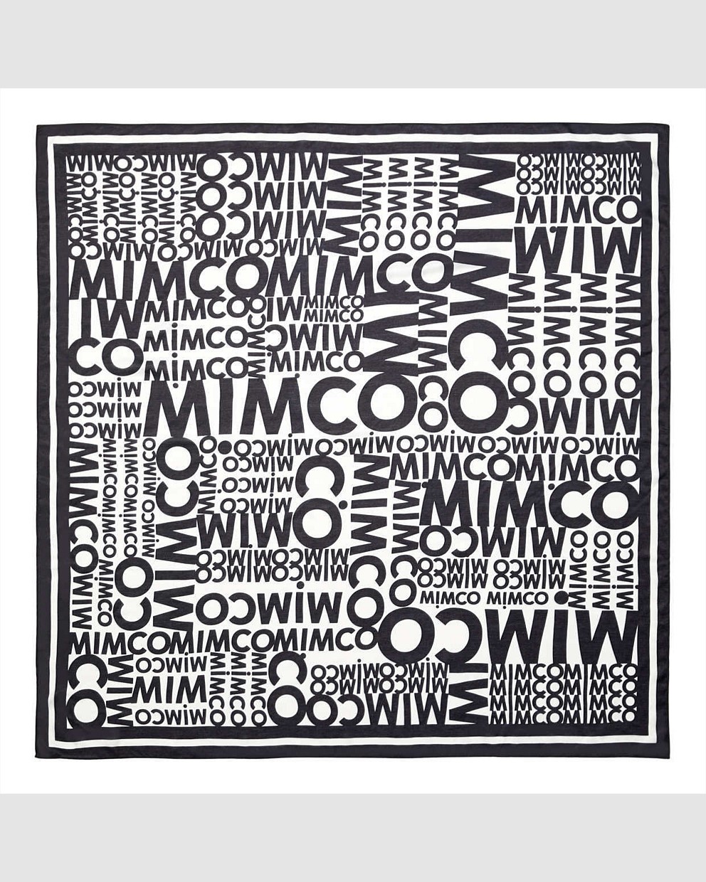 White Logo Scarf - Scarves | Mimco