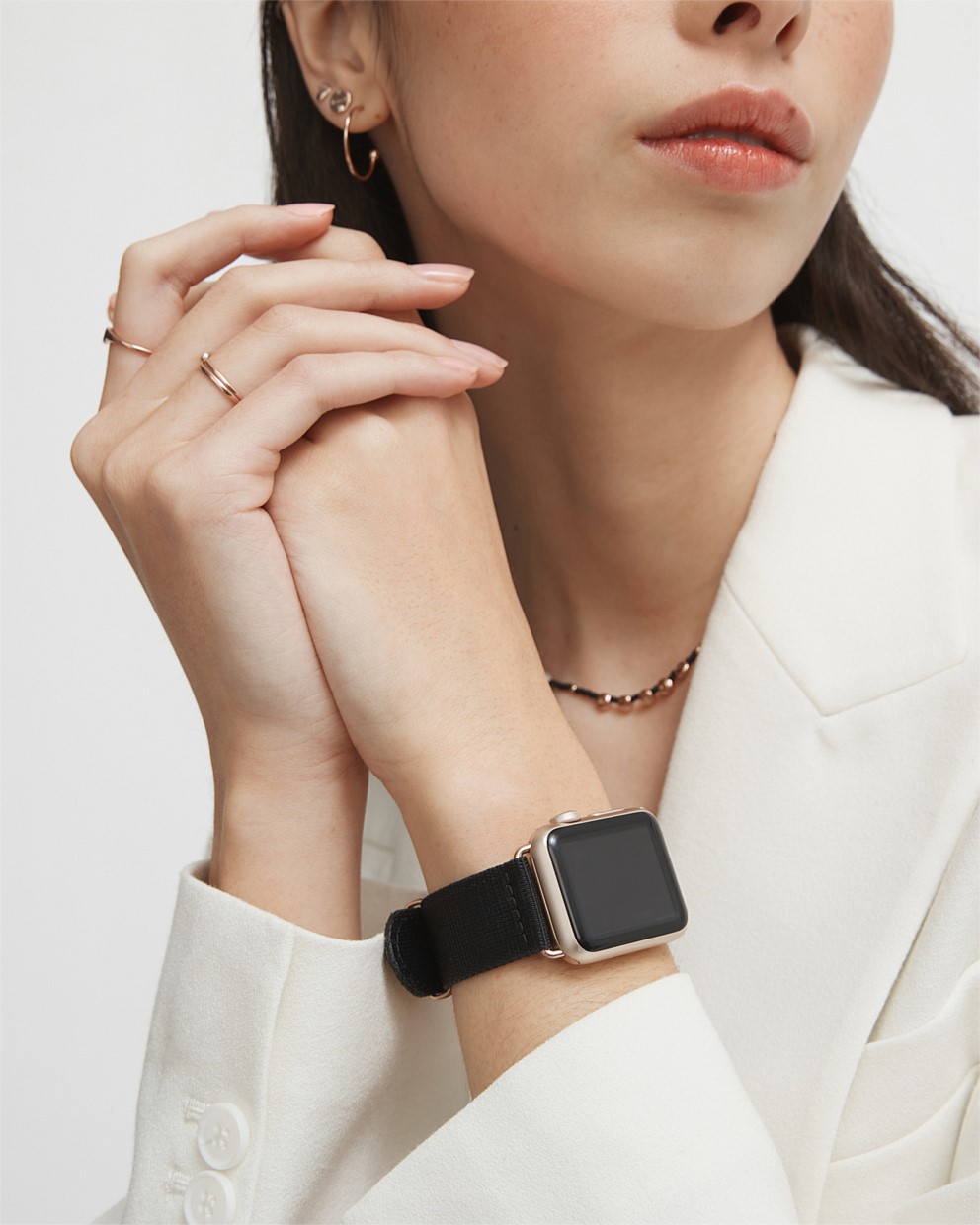 Black 38mm Pivot Watch Band - Jewellery | Mimco